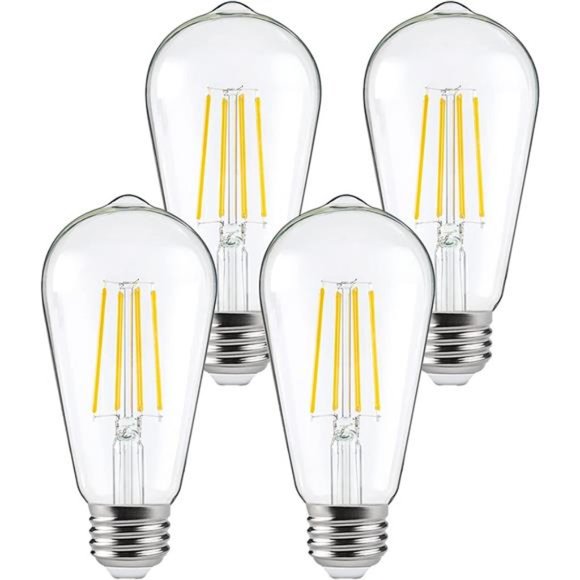 Other | St64 Led Light Bulbs Outdoor6w 6w Equivalent2700k Warm White4 ...